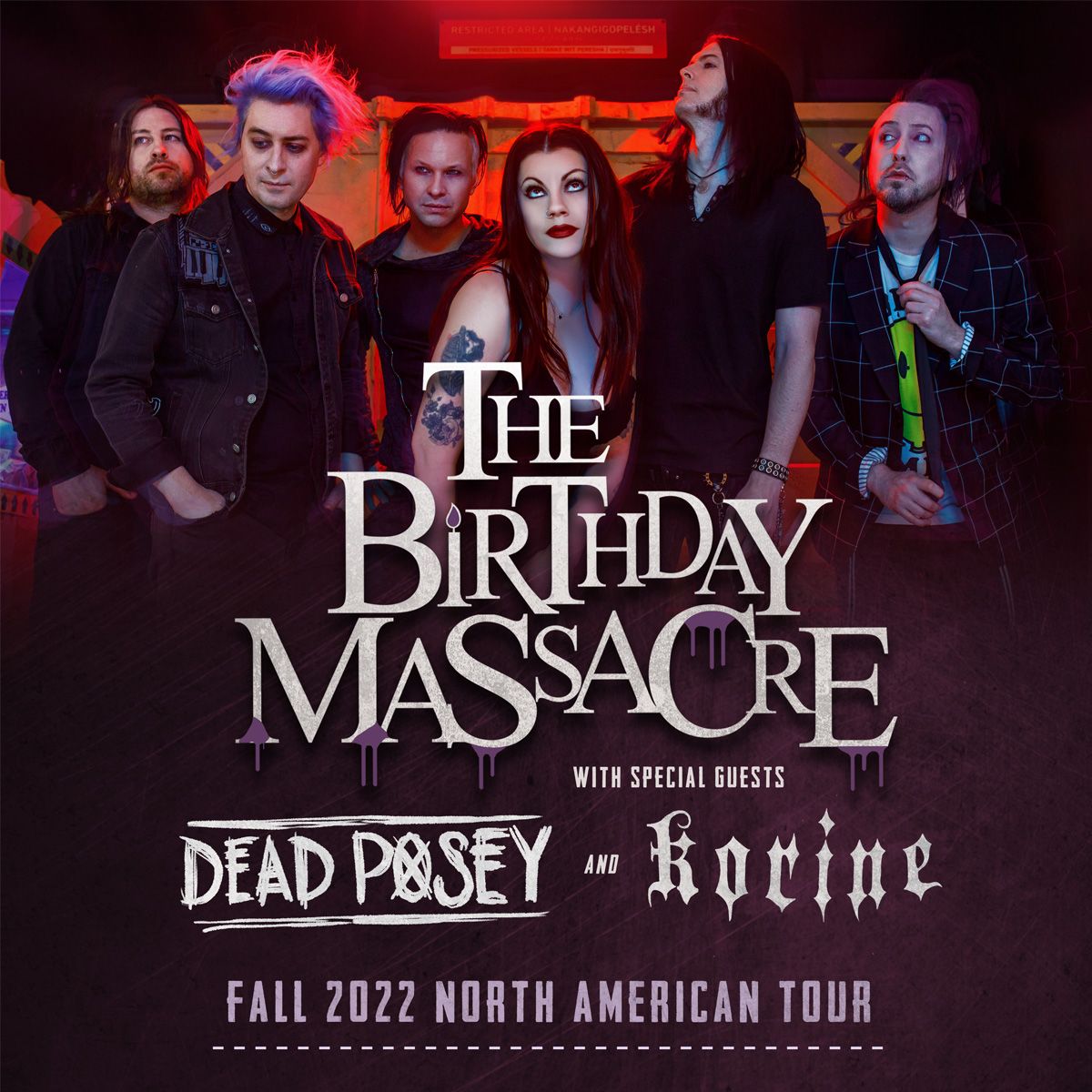 The Birthday Massacre, Dead Posey, Korine: Fall 2022 North America Tour ...