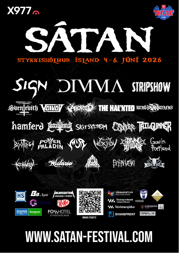 Iceland’s Sátan Metal Festival Announces Final Wave of Bands; Nergal ...